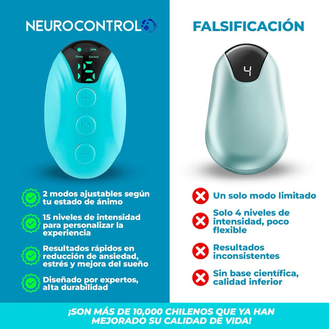Dispositivo calmante de ansiedad y estrés – Neuro Control Chileno