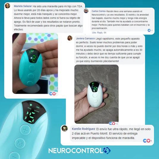 Dispositivo calmante de ansiedad y estrés – Neuro Control