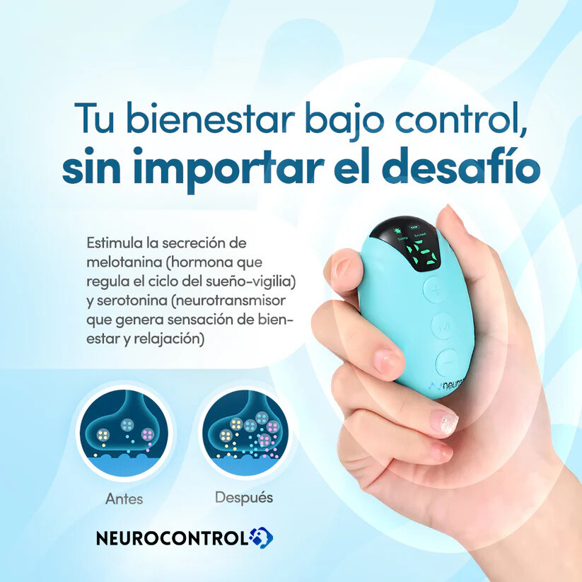 Dispositivo calmante de ansiedad y estrés – Neuro Control Chileno